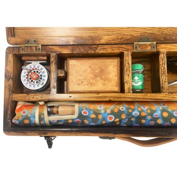 Two-Hearted Fly Rod Case with Rod, Reel, & Fly Box (2wt. 7’6″ 4 pc) – J ...