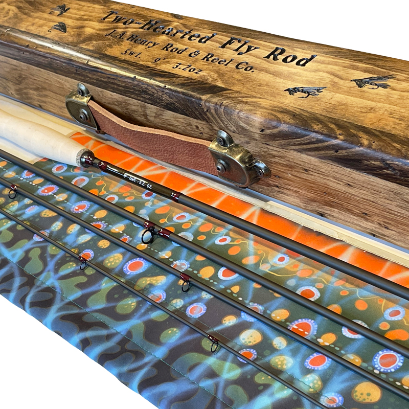 5wt 9′ Two-Hearted Fly Rod with Small Case – J.A.Henry Rod & Reel Co.